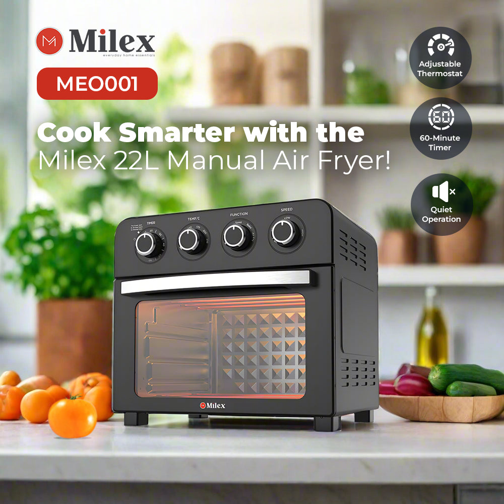 Milex 22L Manual Air Fryer Oven | Milex South Africa