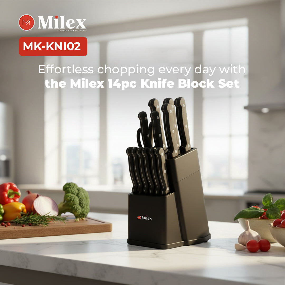 Milex 14pc Knife Block Set | Milex South Africa