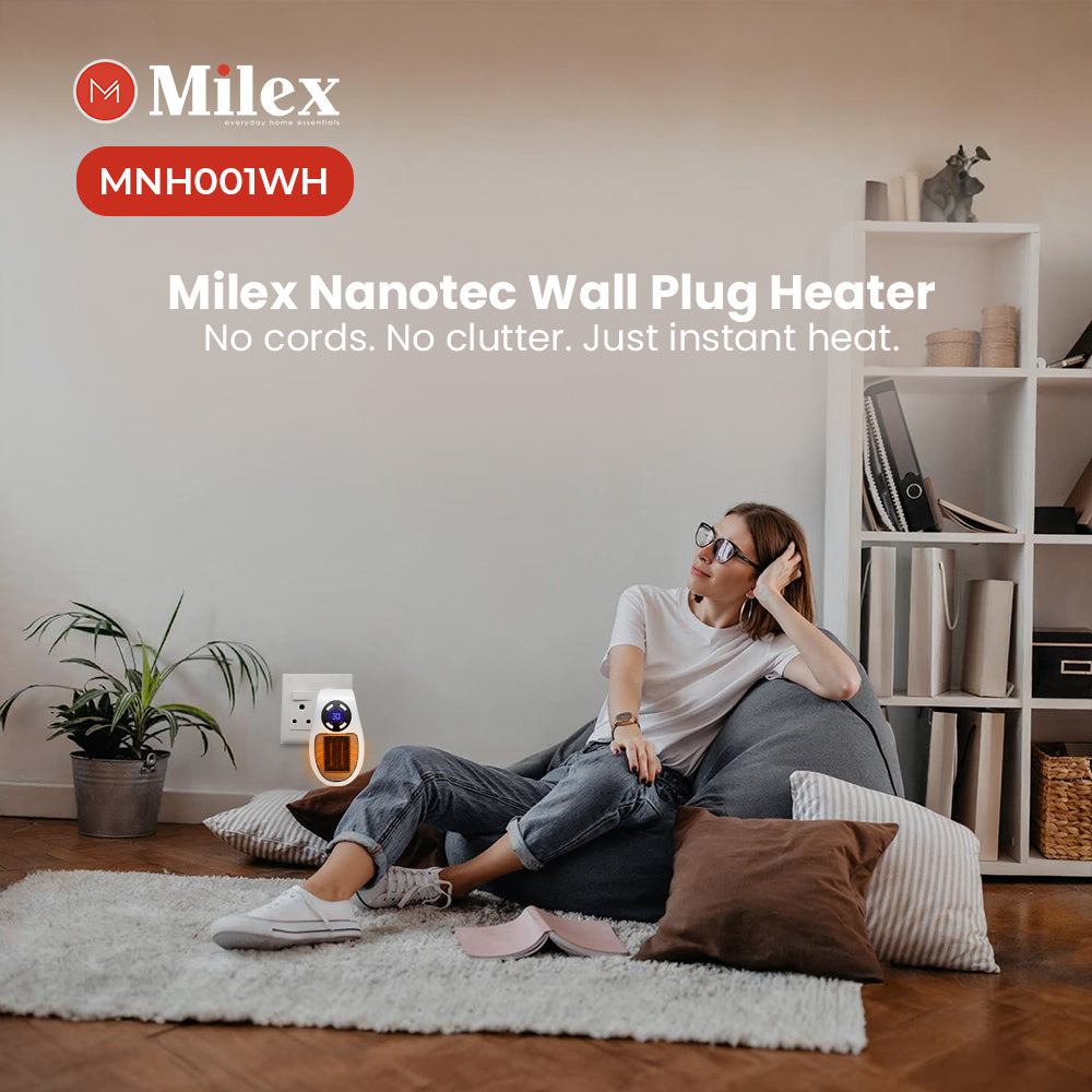 Milex Nanotec Wall Plug Heater | Assorted Colours | Milex South Africa