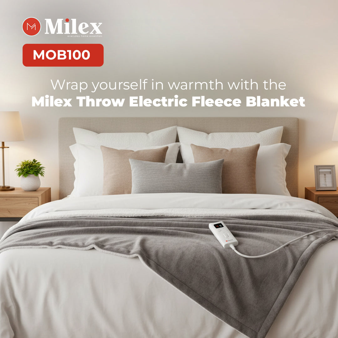 Milex Electric Fleece Blanket | Milex South Africa